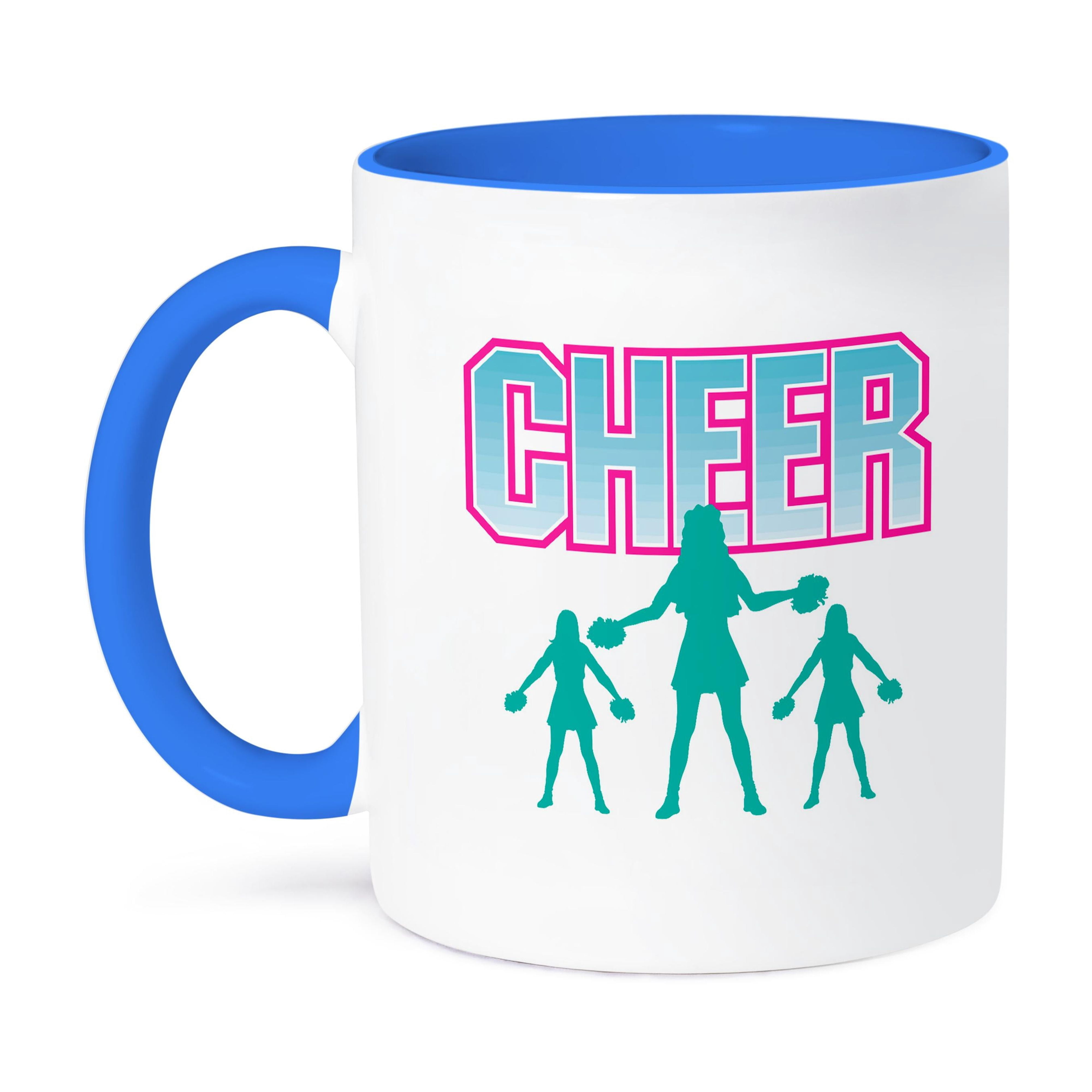 3dRose, Cheerleading Cheerleader Cheer Sports Design, 15oz Two-Tone ...