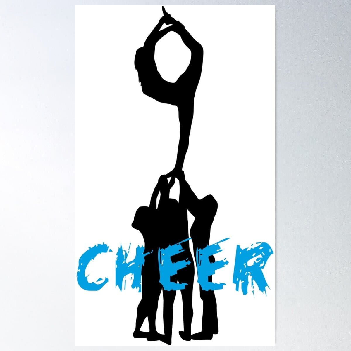 Cheerleading, Cheerleader Poster Wall Art, Modern Wall Decor For Living ...