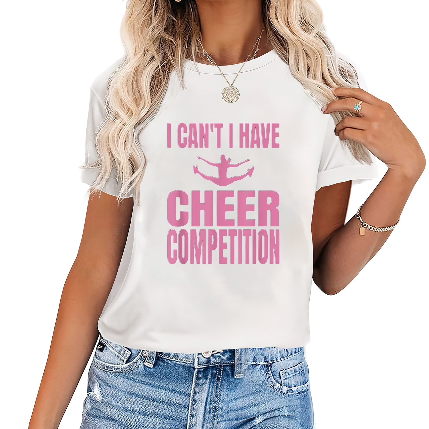 Cheerleading Cheerleader Stuff Funny Cheer Competition T-Shirt ...