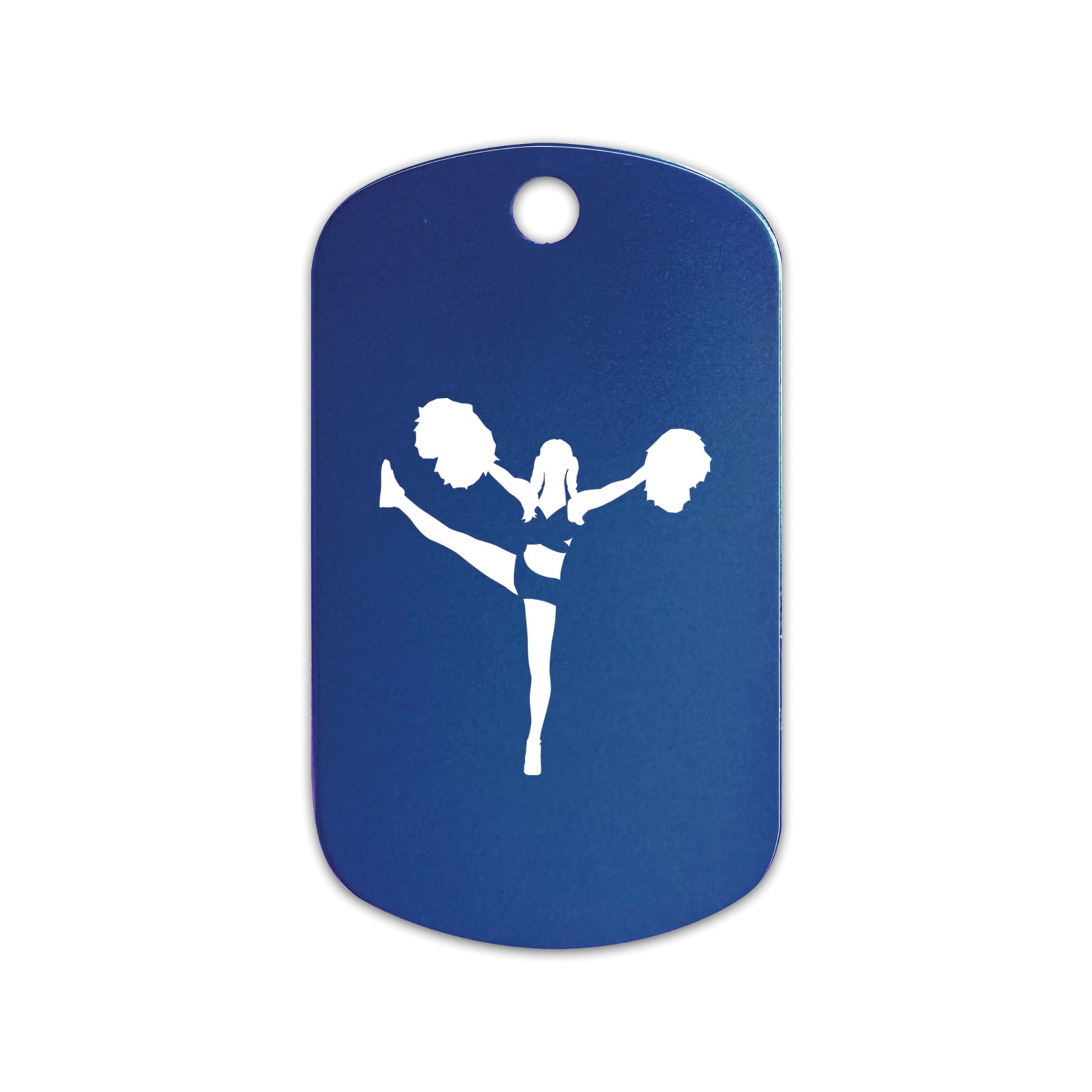 Cheerleading Cheerleader V2 GI Dog Tag Aluminum Keychain #2 cheer ...