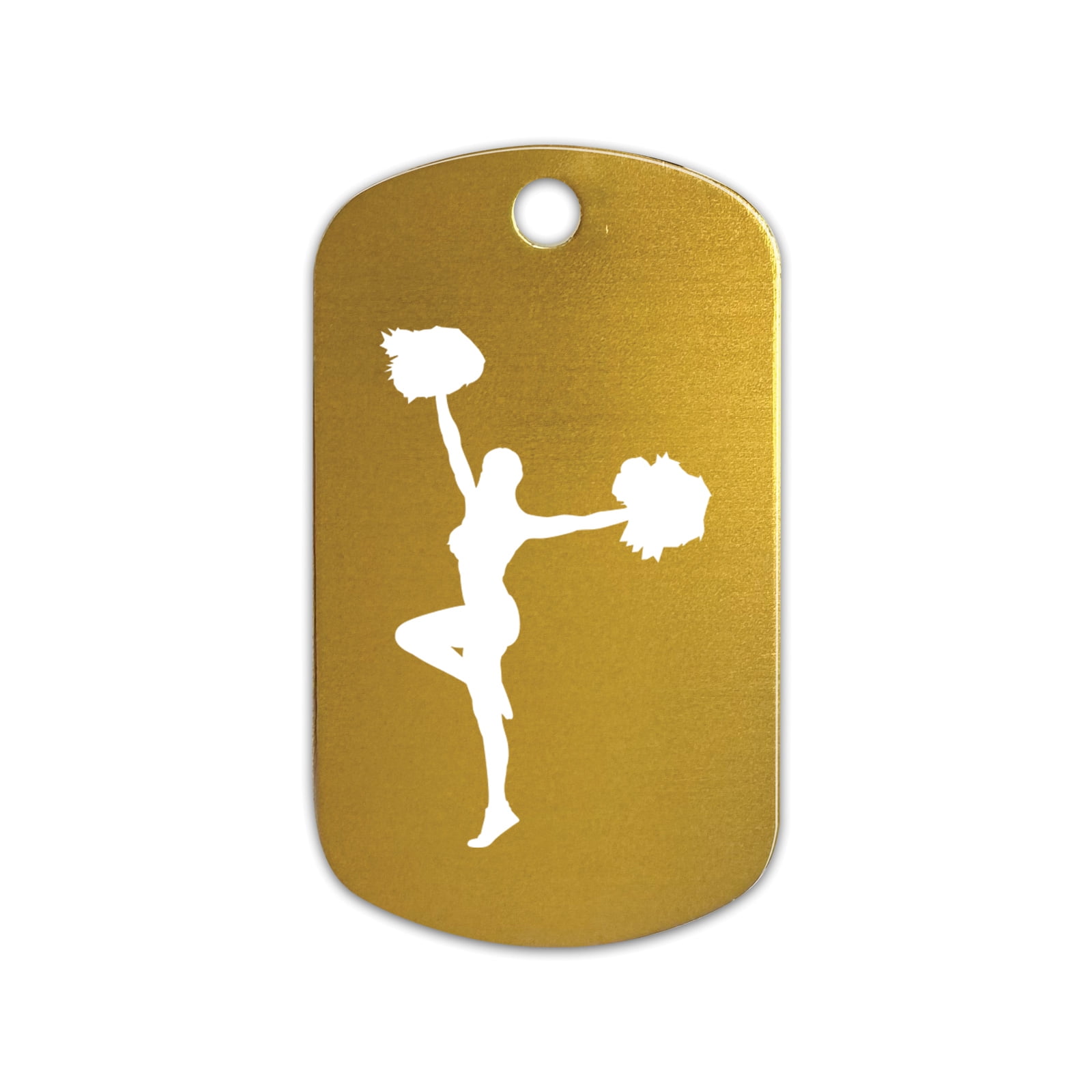 Cheerleading Cheerleader V3 GI Dog Tag Aluminum Keychain #3 cheer ...