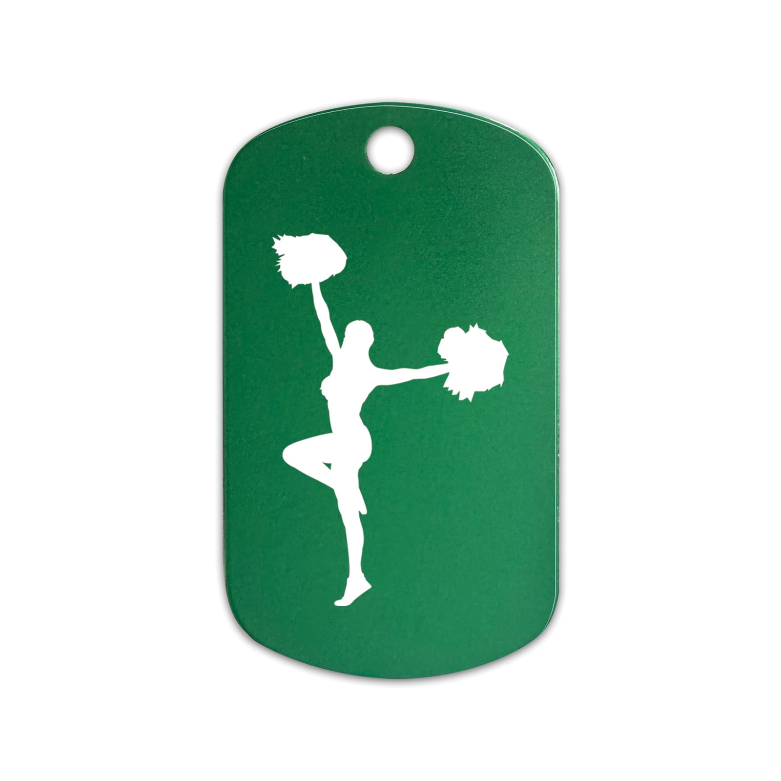 Cheerleading Cheerleader V3 GI Dog Tag Aluminum Keychain #3 cheer ...