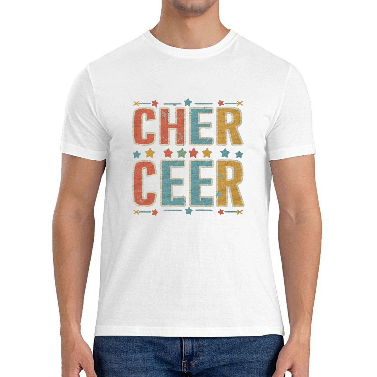 Cheerleading For Cheerleader Squad Girln Cheer Practice Vintage Mens T ...