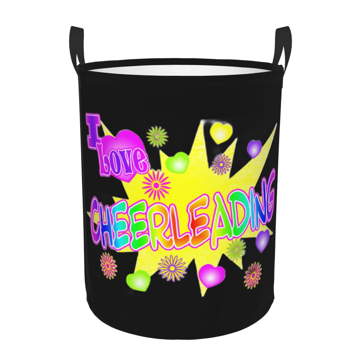 Cheerleading Girl Laundry Basket Foldable Clothes Hamper for Nursery ...