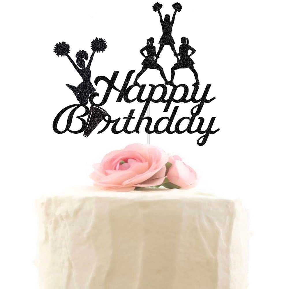 Cheerleading Happy Birthday Cake Topper Cheerleader COC1Birthday Party ...
