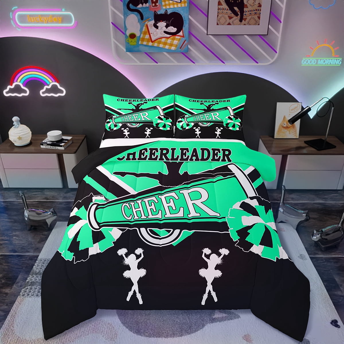 Cheerleading King Size Comforter Set Dance Princess Bedding Set for ...