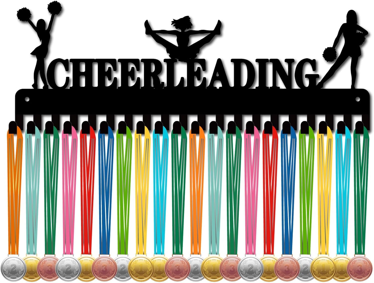 Cheerleading Medal Holder Iron Medal Rack Wall Mount Race Awards ...