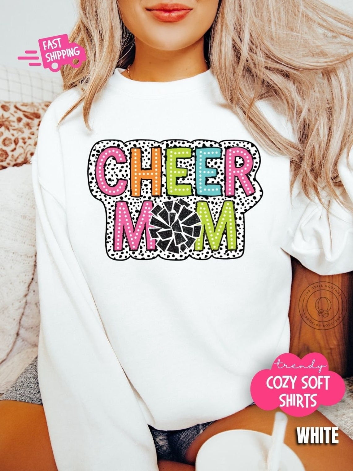 Cheerleading Mom Game Day Shirt Cheer Team Mom Cute Mom Shirt ...