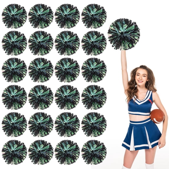 Cheerleading Pom Poms 24 Pcs With Finger Holes- Cheer Pom Poms For ...