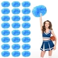 Cheerleading Pom Poms 24 Pcs With Handle Style- Handheld Squad Pompoms ...