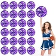 Cheerleading Pom Poms 24 Pcs With Straight Handle- Handheld Squad ...
