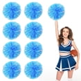 Cheerleading Pom Poms 8 Pcs- With Four Finger Handle Cheerleading ...