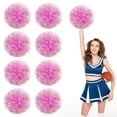 Cheerleading Pom Poms 8 Pcs with Finger Holes, Cheer Pom Poms for Dance ...