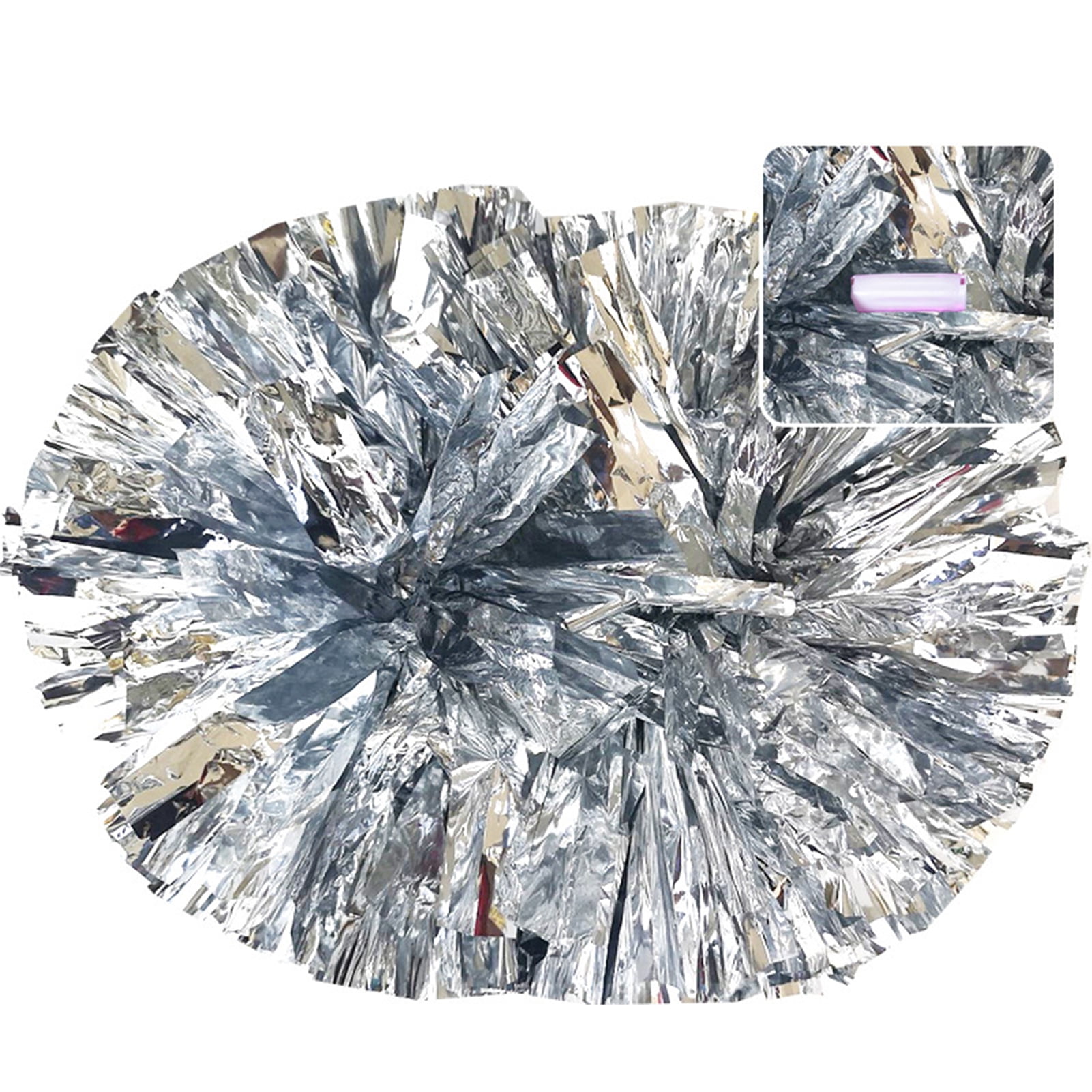 Cheerleading Pom Poms Shining Contrast Color Decorative with Long ...