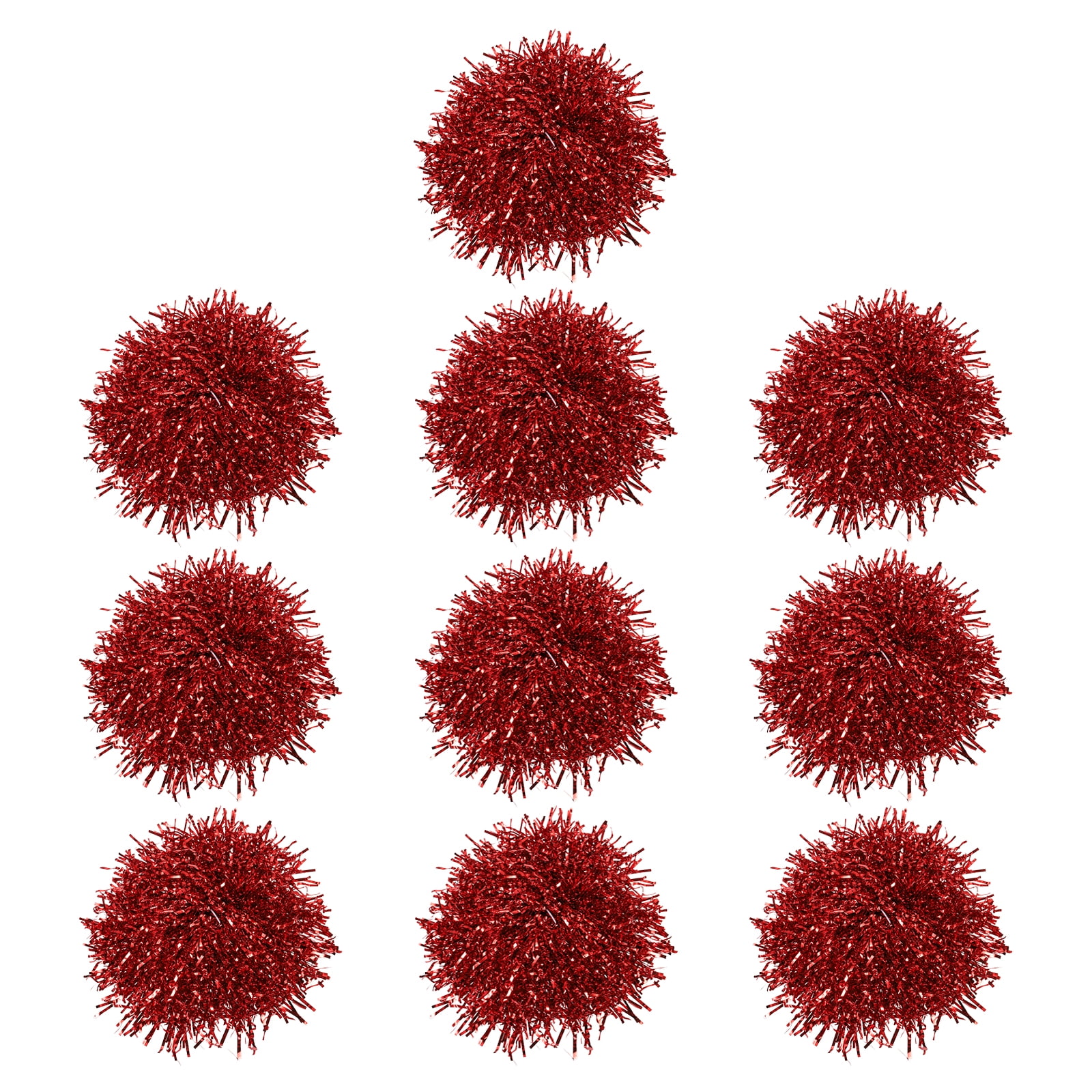 Cheerleading Pom Poms with Finger Holes Metallic Foil Cheering Hand ...