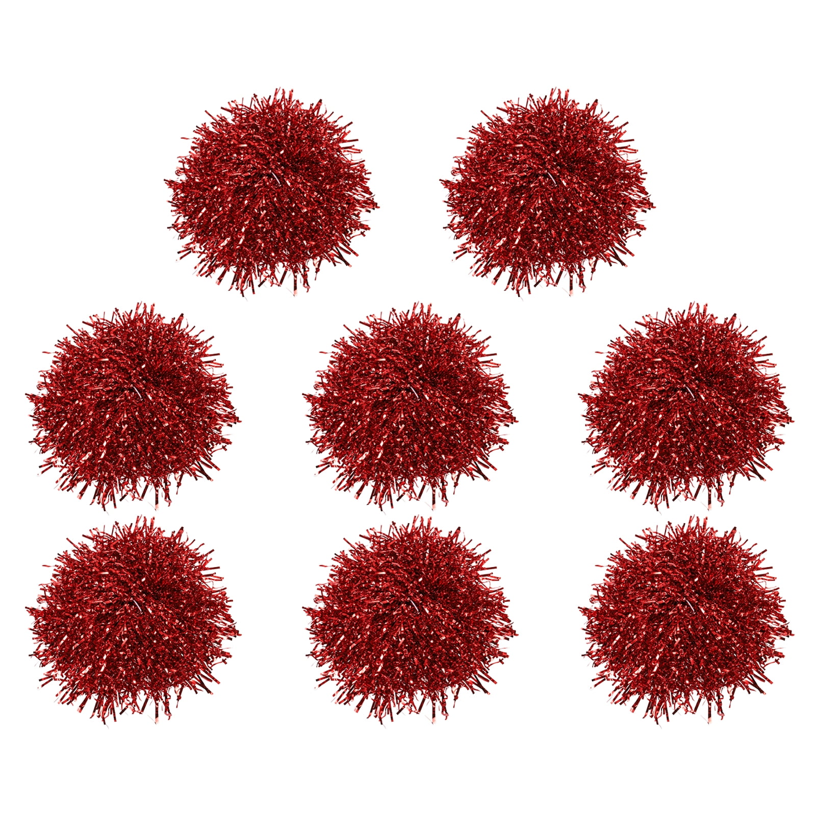 Cheerleading Pom Poms with Finger Holes Metallic Foil Cheering Hand ...