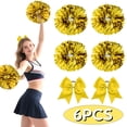 Cheerleading Pom Poms with Jumbo Bows Stable Handle Cheerleading Stuff ...