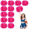 Cheerleading Poms 12 Pcs Handheld Pompoms with Handle, Perfect for ...