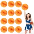 Cheerleading Poms 12 Pcs Straight Handle Style- Cheerleading Handheld ...