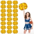 Cheerleading Poms 24 Pcs Handheld Pompoms With Handle- Perfect For ...