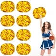 Cheerleading Poms 8 Pcs Handheld Pompoms With Handle- Perfect For ...