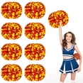 Cheerleading Poms 8 Pcs Handheld Pompoms With Handle- Perfect For ...