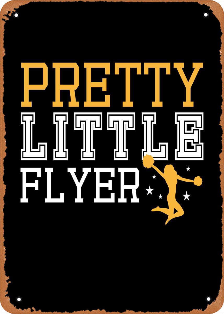 Cheerleading Pretty Little Flyer Poster Retro Vintage Aluminium Metal ...
