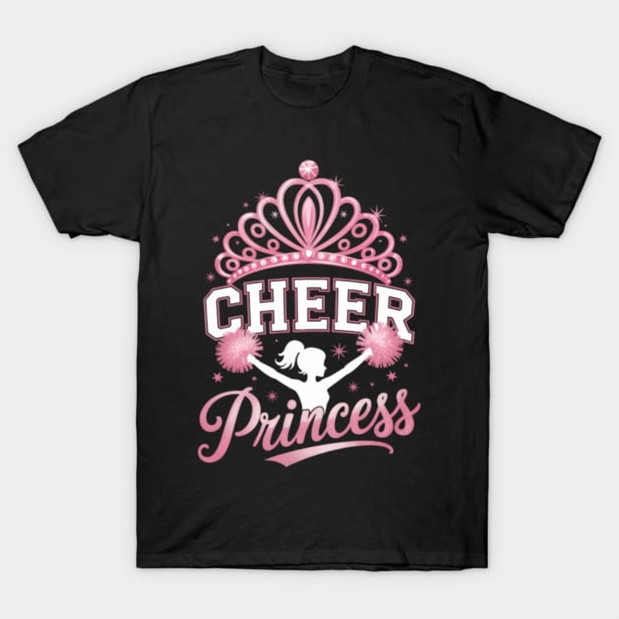 Cheerleading Princess Funny Holiday Unisex T-Shirt for Cheer Casual ...