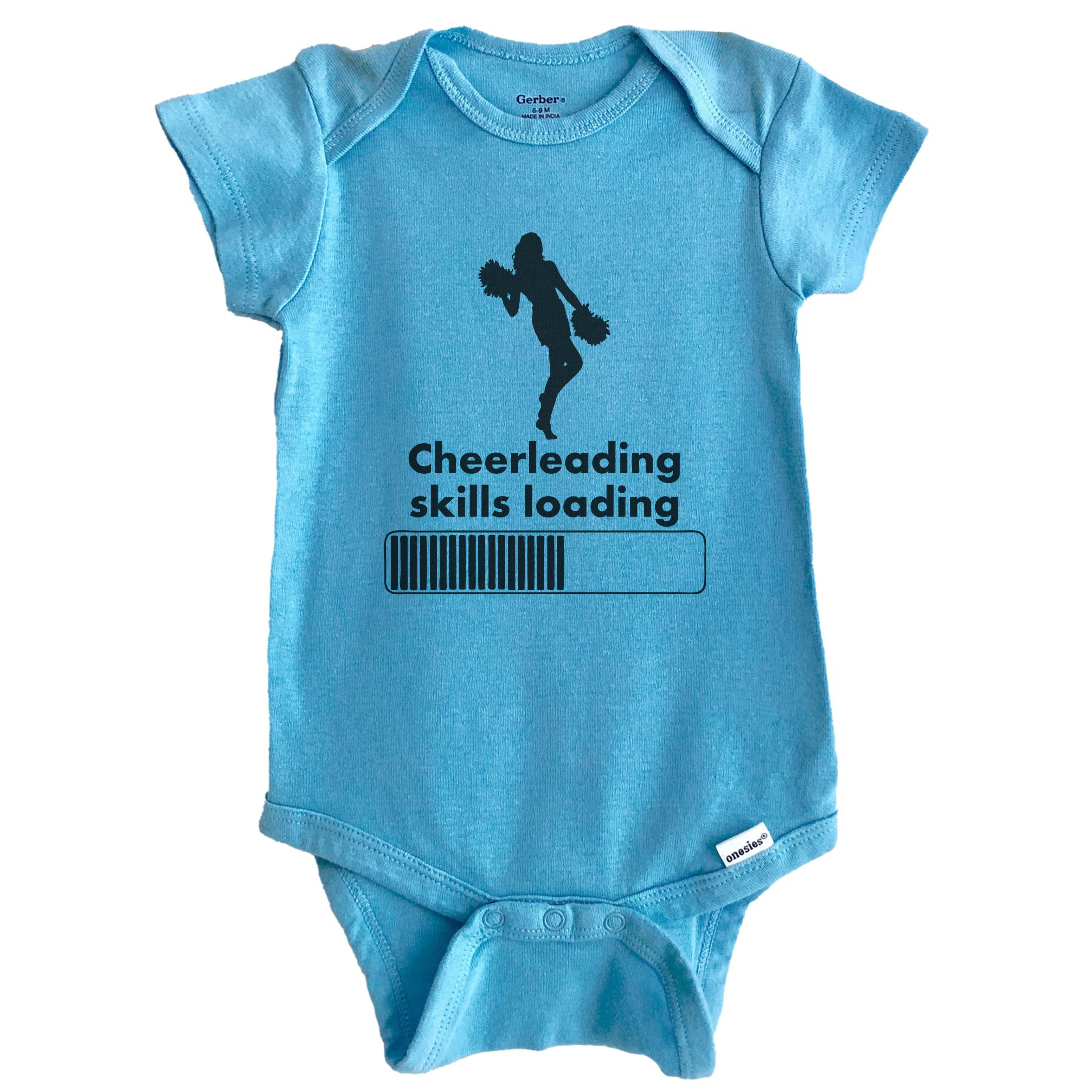 Cheerleading Skills Loading Funny Cheerleader Baby Bodysuit (Blue), 6-9 ...
