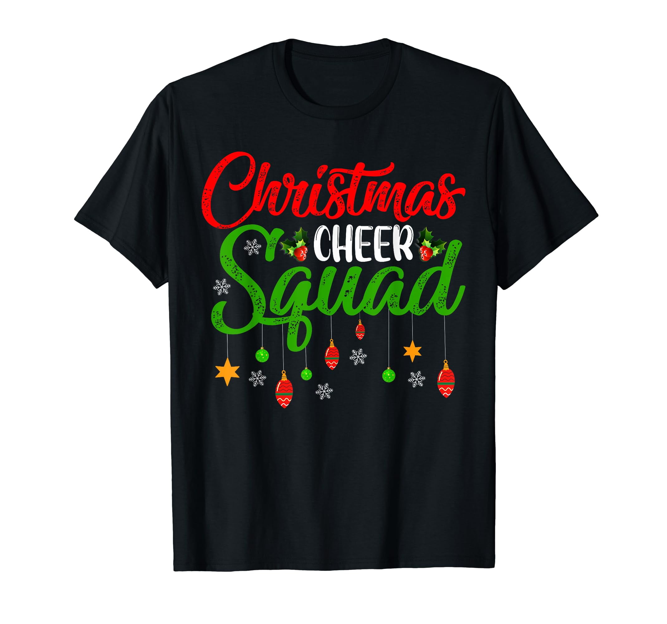 Cheerleading Sports Lover Christmas Cheer Squad T-Shirt - Walmart.com