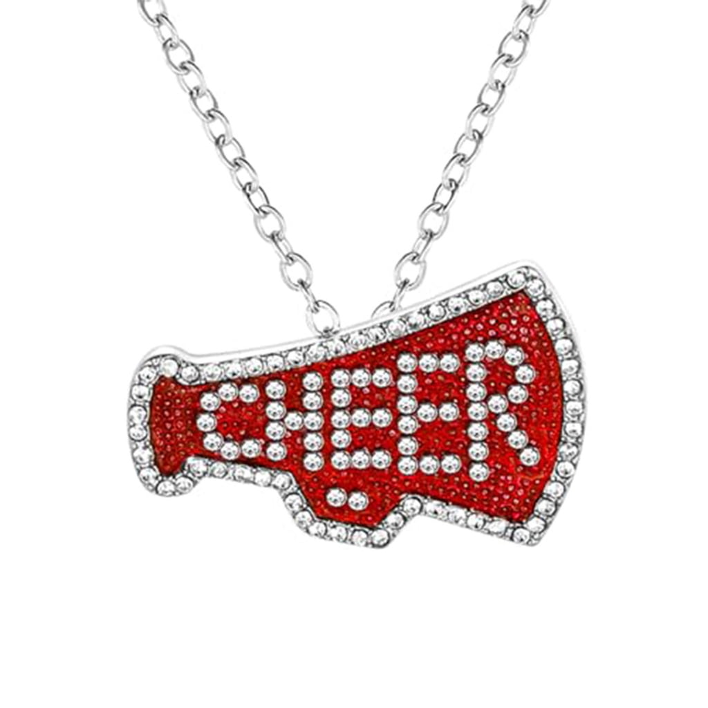 Cheerleading Theme Necklace Adjustable Collarbone Chain For Women And ...