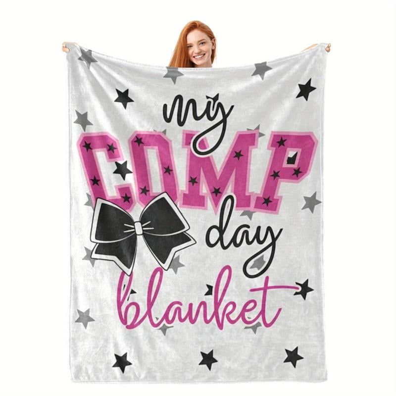 Cheerleading Theme Text Print Blanket - Cheerleading Blanket, My Game ...