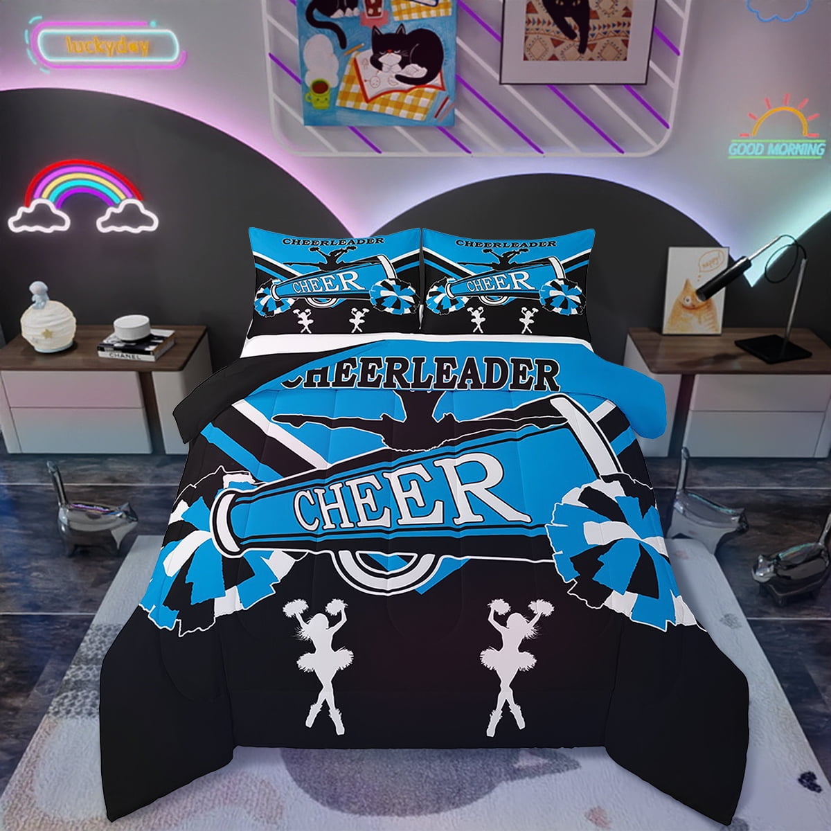 Cheerleading Twin Size Comforter Set Dance Princess Bedding Set ...