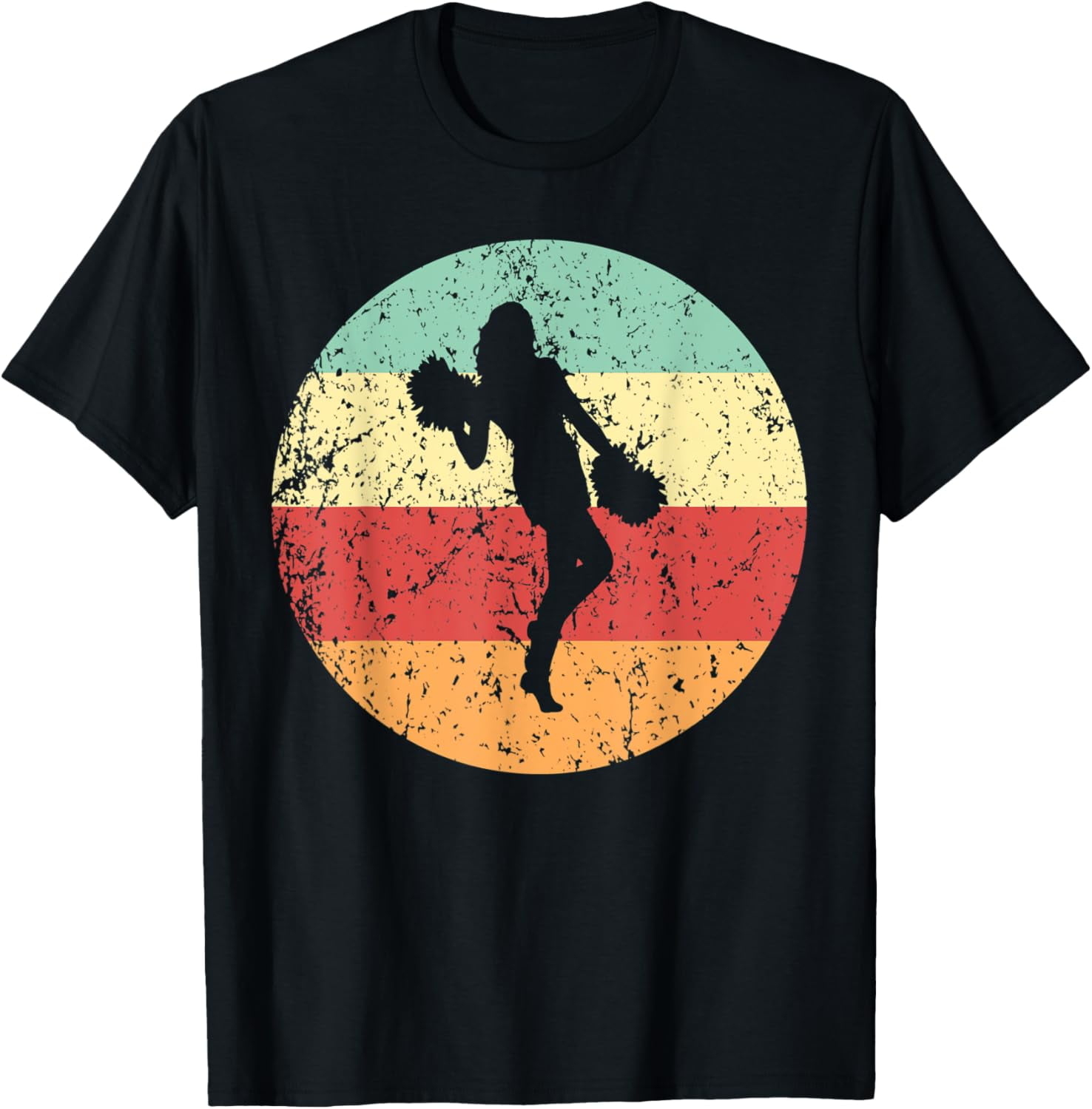 Cheerleading Vintage Cheerleader Cool Retro 1970's Style T-Shirt ...