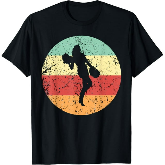 Cheerleading Vintage Cheerleader Cool Retro 1970's Style T-Shirt ...