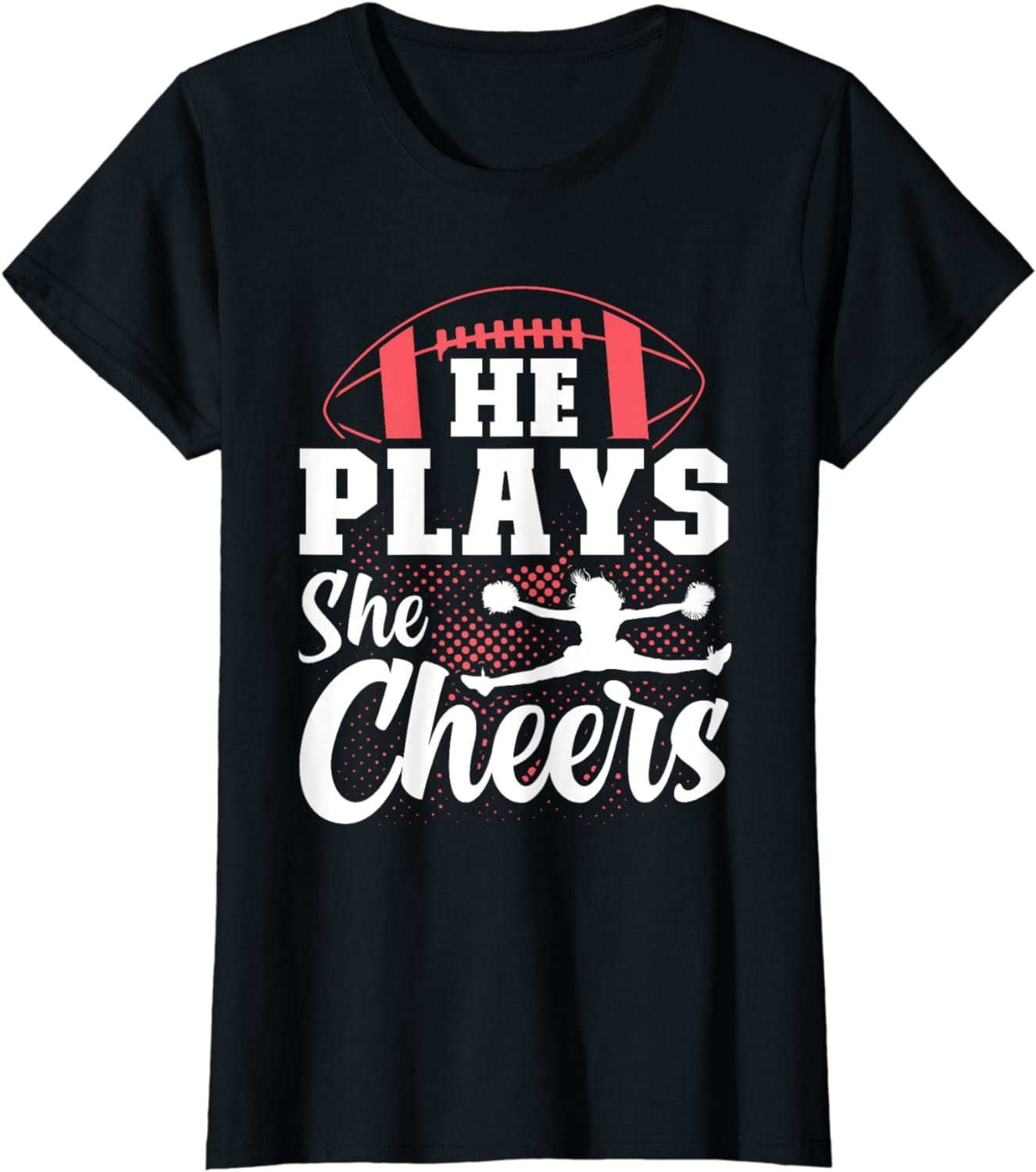 Cheerleading and Football Mom of Both Football Cheer Mom T-Shirt ...