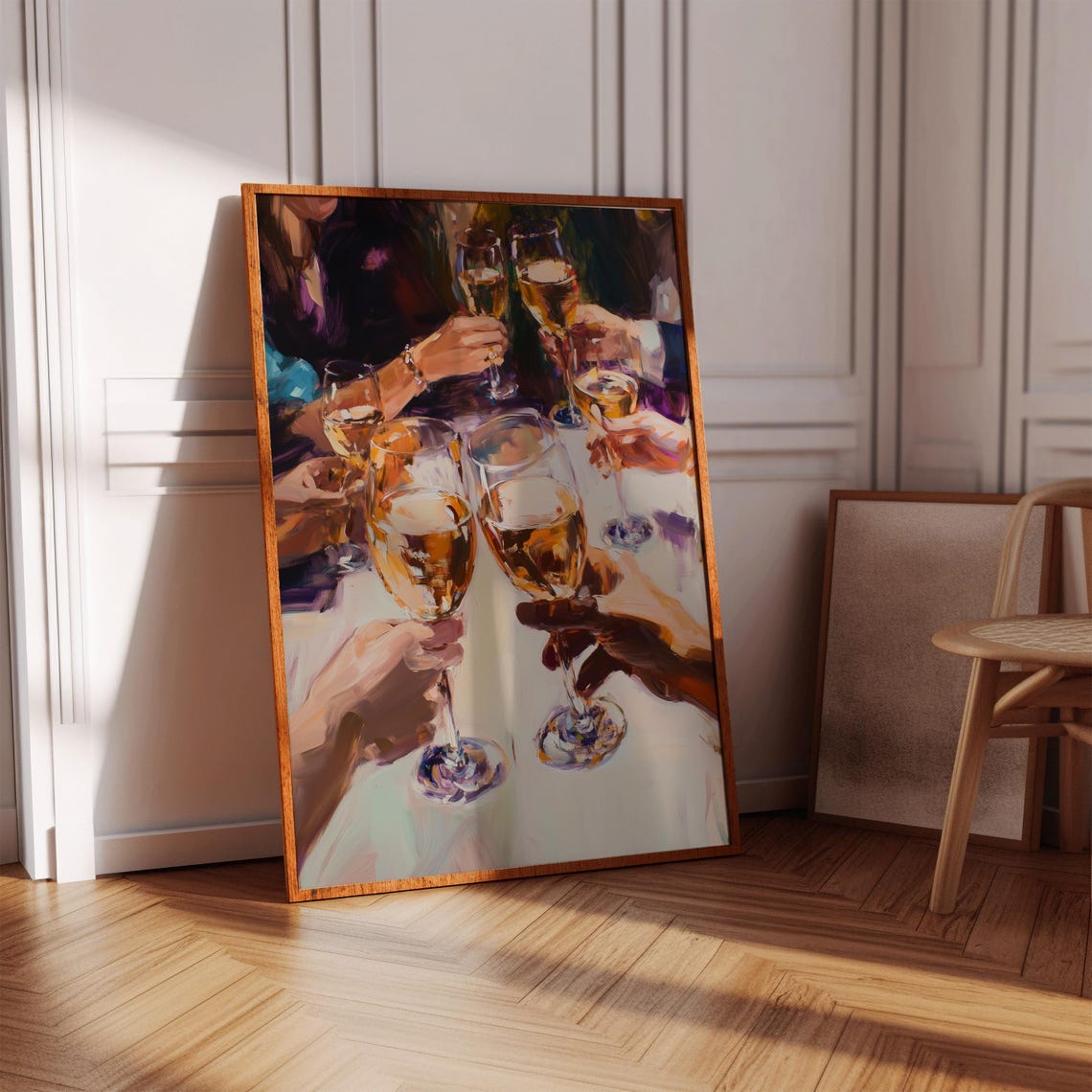 Cheers Art Print, Celebration Wall Art For Cocktail Party, Wall Art ...