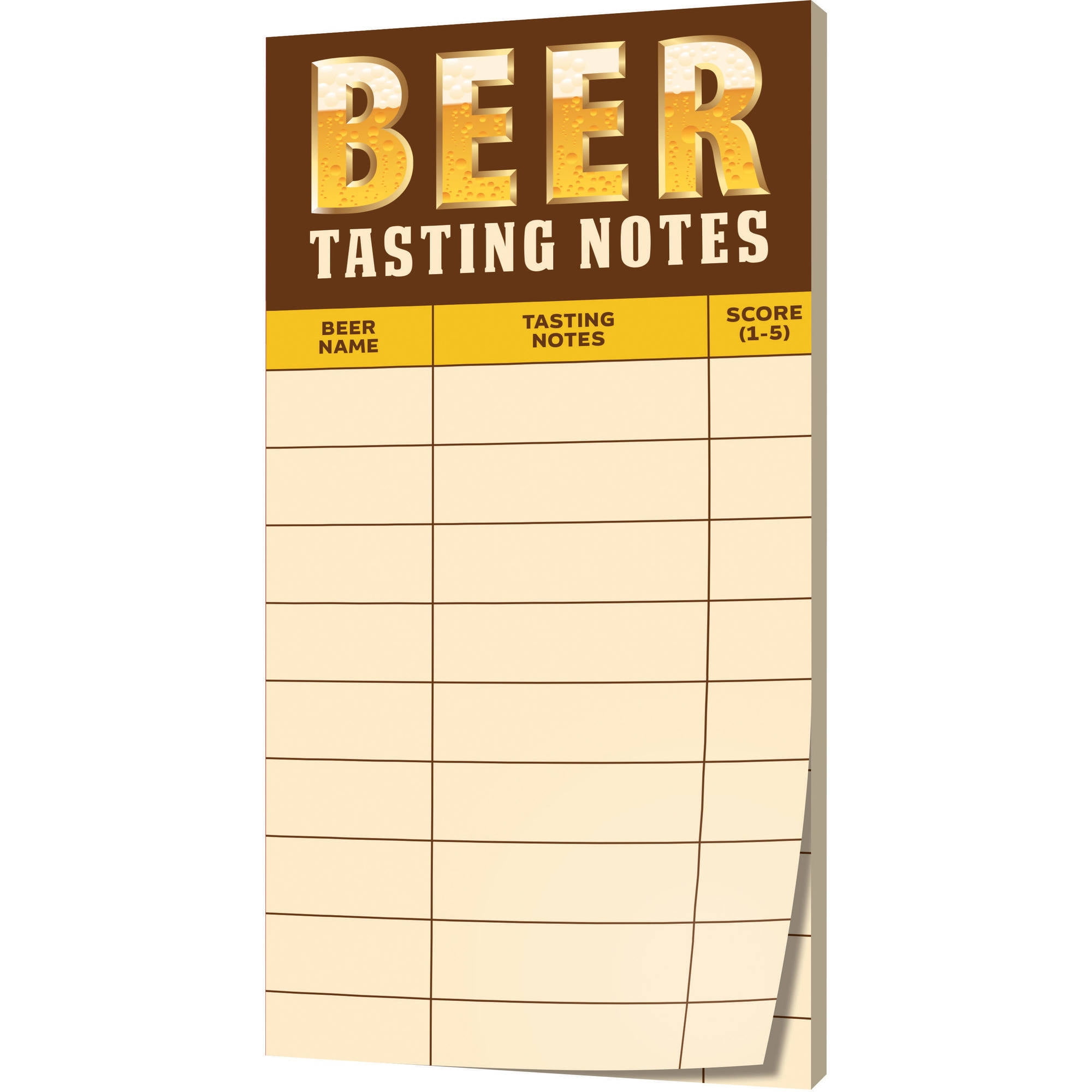 Cheers & Beers Beer Tasting Score Sheets, 1-Pack - Walmart.com