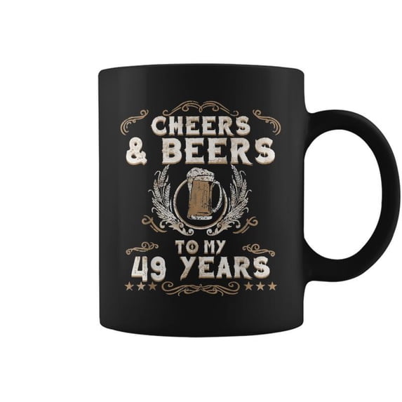 Cheers Beers To My 49 Years Birthday Style Retro 60S 70S C - Walmart.com
