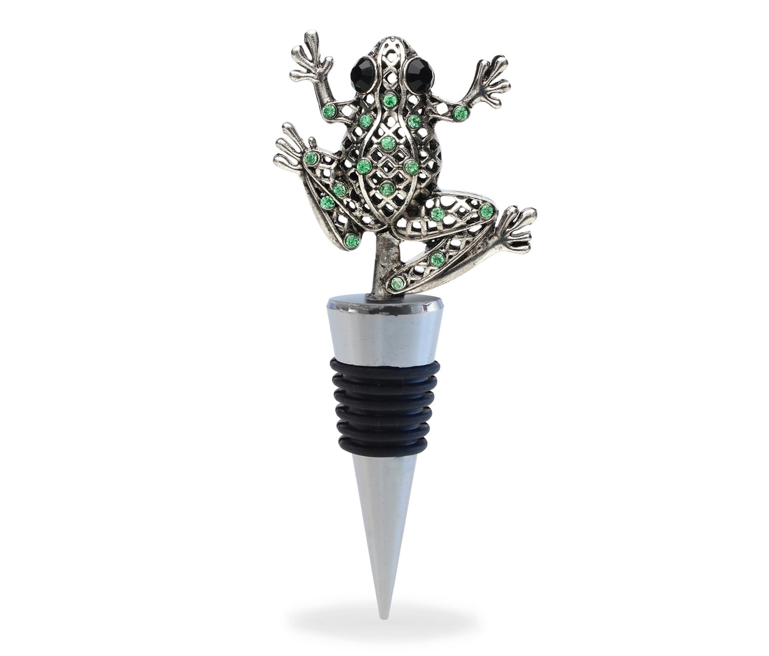 Cheers Frog Metal Wine Stopper - Elegant Farm Animal Wine Stopper ...