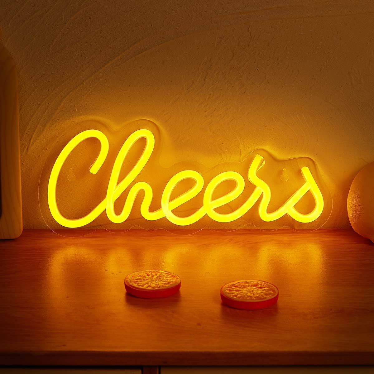 Cheers LED Neon Sign Neon Light, USB Powered Neon Lamp Night Light, 3D ...