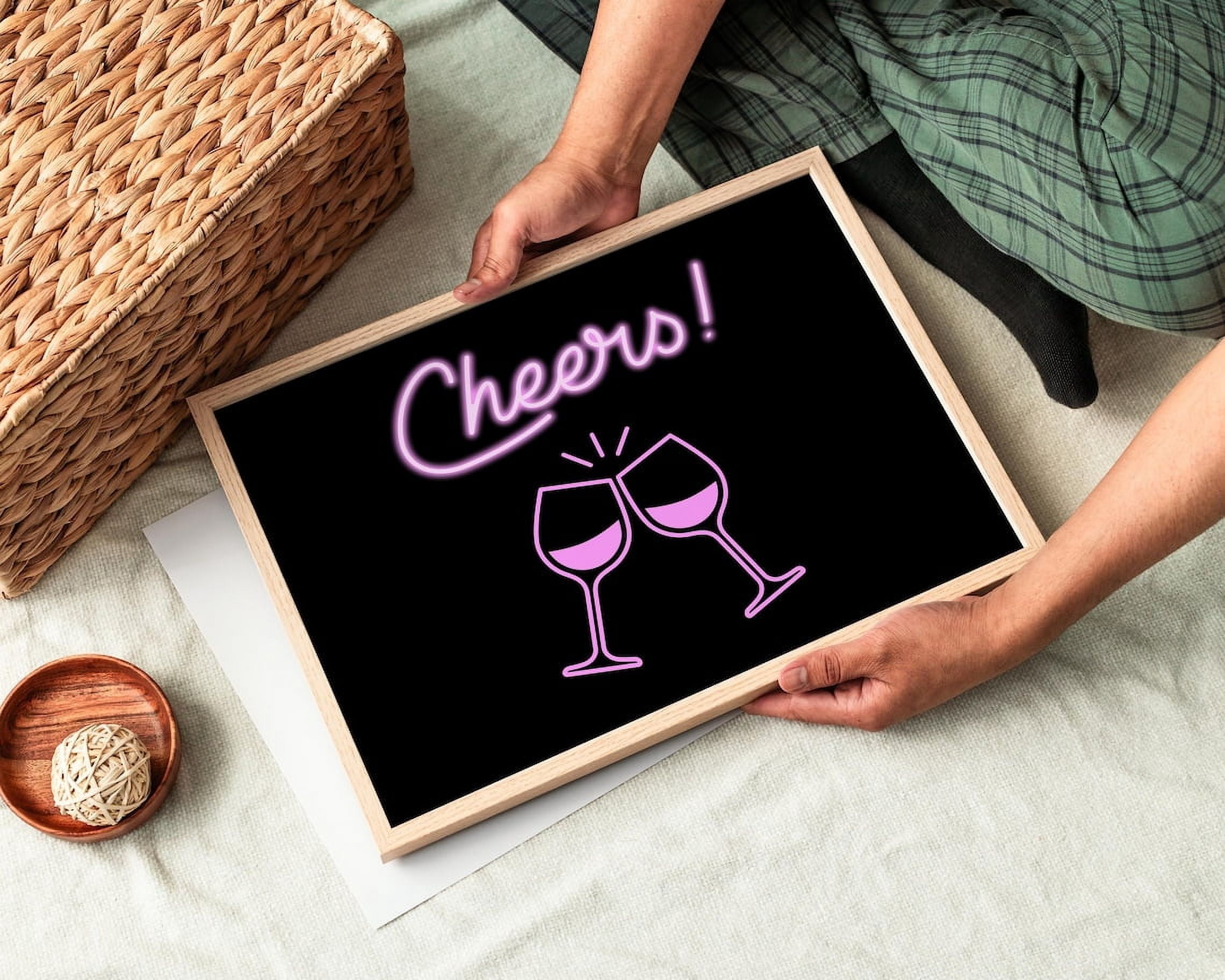 Cheers Poster - Cocktail Poster, Girly Bar, Drinking Alcohol, Party ...