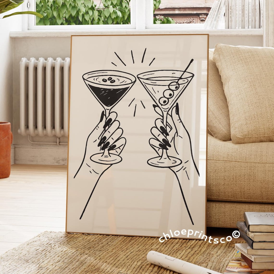 Cheers Print, Bar Cart Wall Decor, Espresso Martini Poster, Cheers, Bar Cart Accessories ...