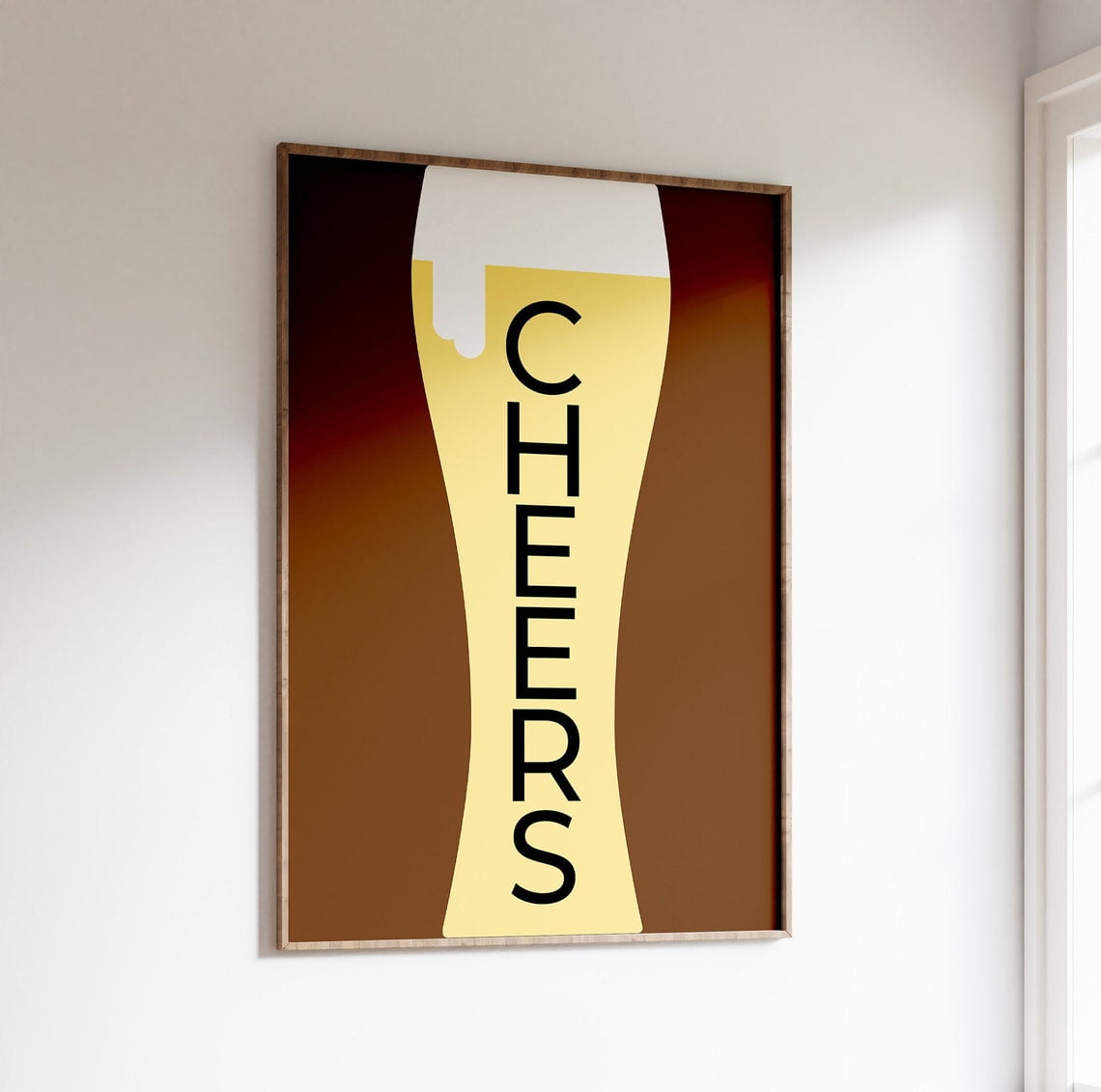 Cheers Print, Beer Home Decor, Bar Cart Decor, Alcohol Wall Beer Poster ...