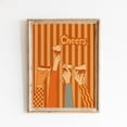Cheers Retro Party Drinks Wall Art Poster Unframed Paper Print ...