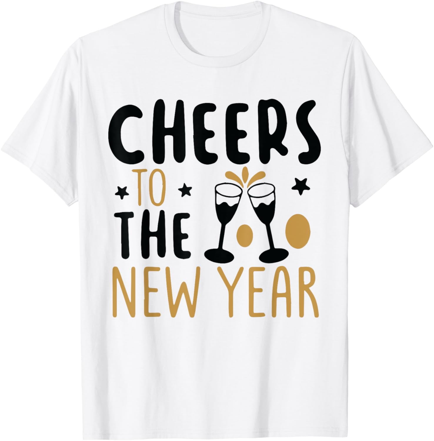Cheers To The New Year 2025 Countdown Wine Drinking Retro T-Shirt ...