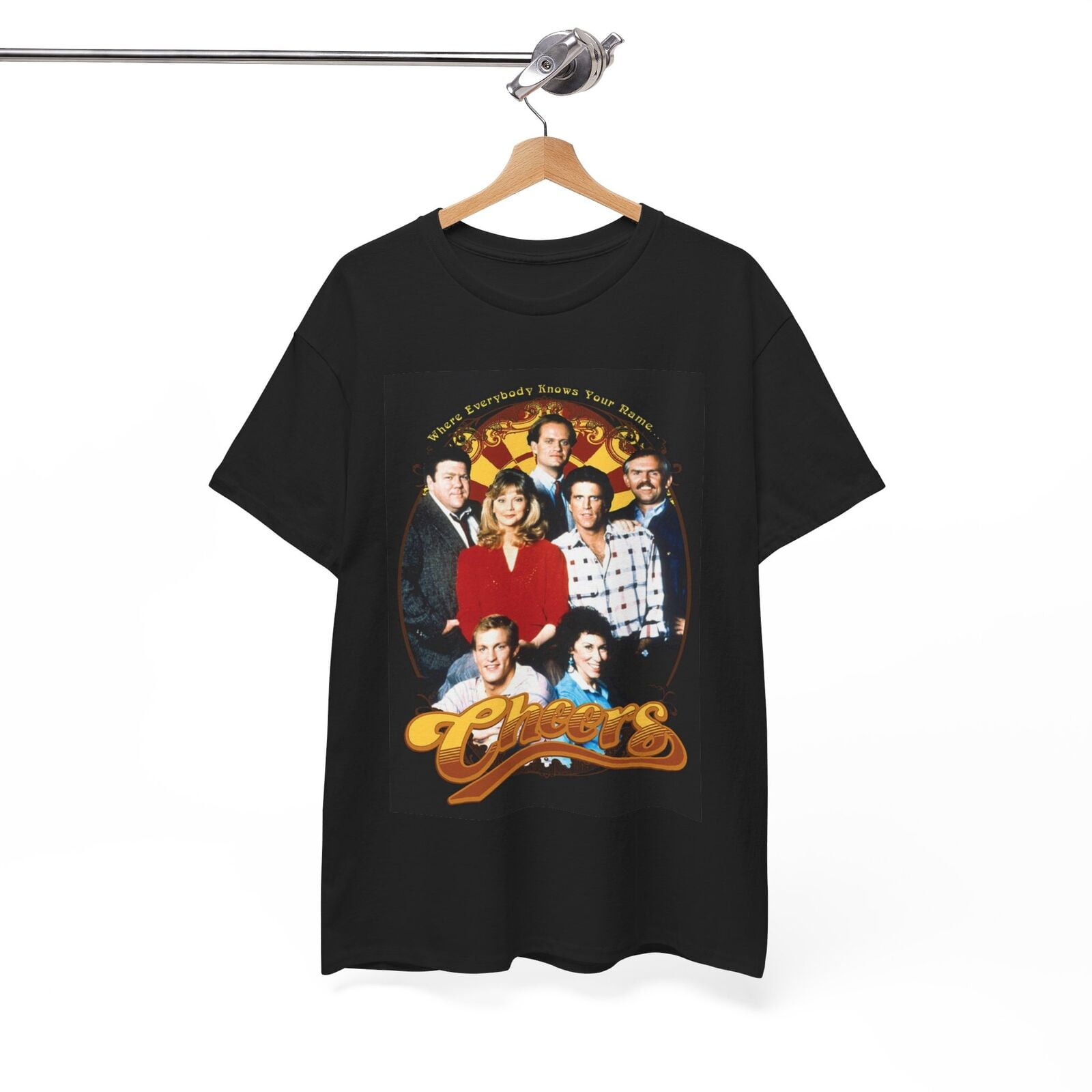 Cheers Tv Show Tshirt Retro Boston Comedy Bar Unisex Heavy Cotton Tee ...