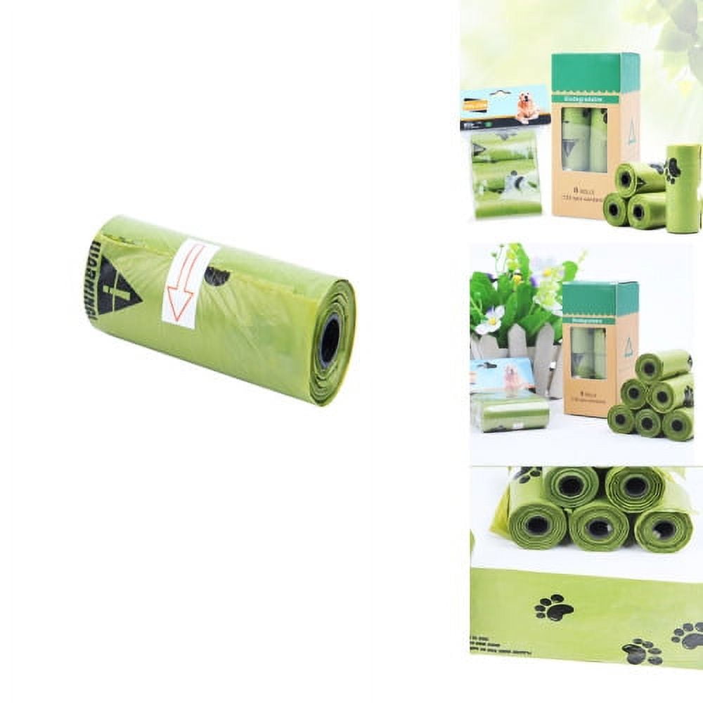 Cheers.US 1/3/8 Roll Biodegradable Paws Print Pet Dog Poop Bags Cats ...