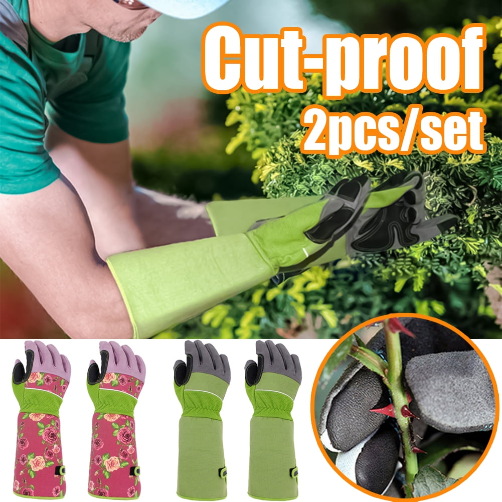 Cheers.US 1 Pair Gardening Gloves Professional Thorn Proof Gardening Gloves for Women/Men Rose ...