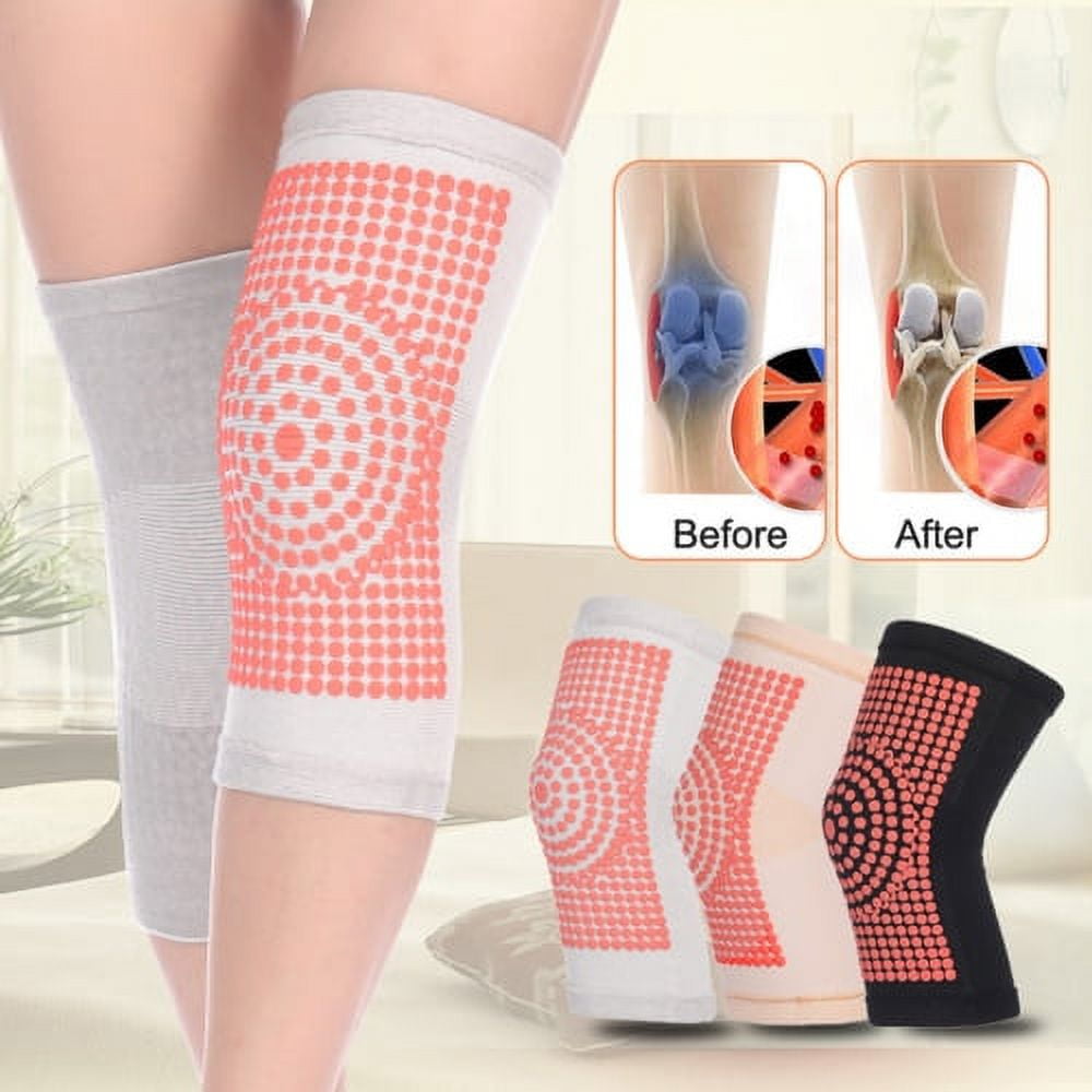 Cheers.US 1 Pair Knee Warmers Elastic Cotton Knee Sleeves Circulation ...